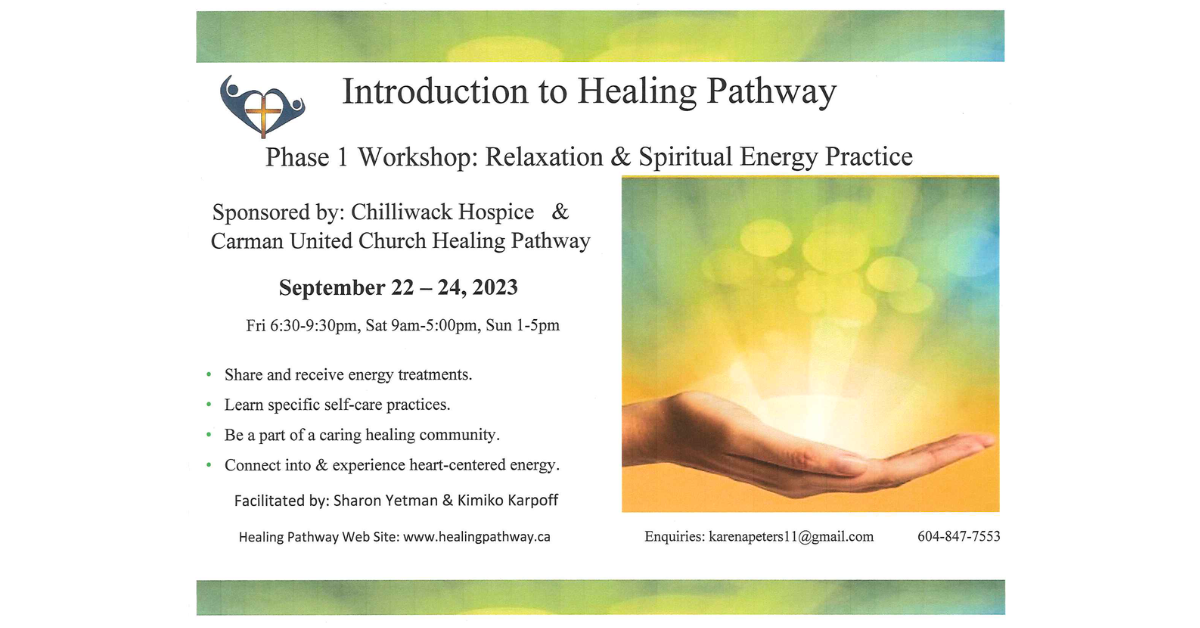 Introduction to Healing Pathway Workshop – Chilliwack Hospice Society